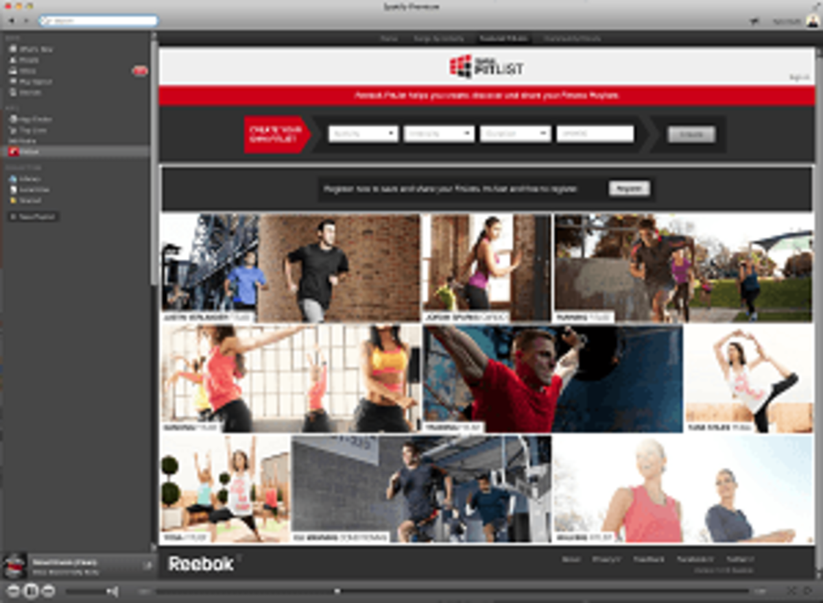 La aplicación Reebok FitList se lanza en Spotify - Digitalist Hub